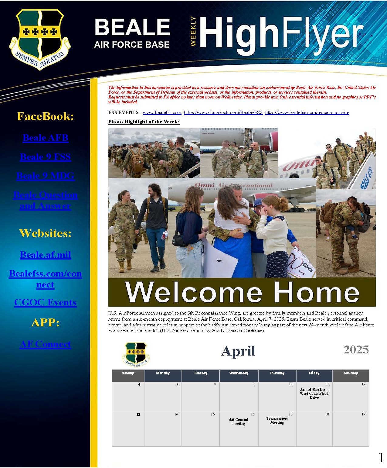 Beale Air Force Base > Home