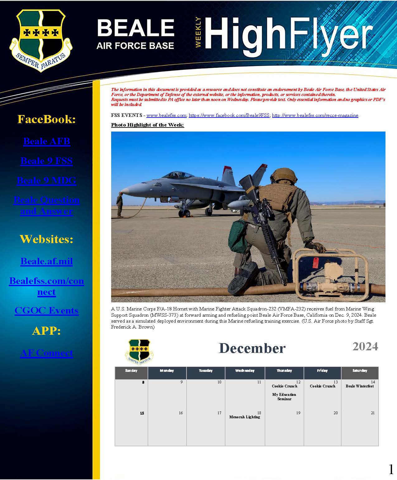 Beale Air Force Base > Home