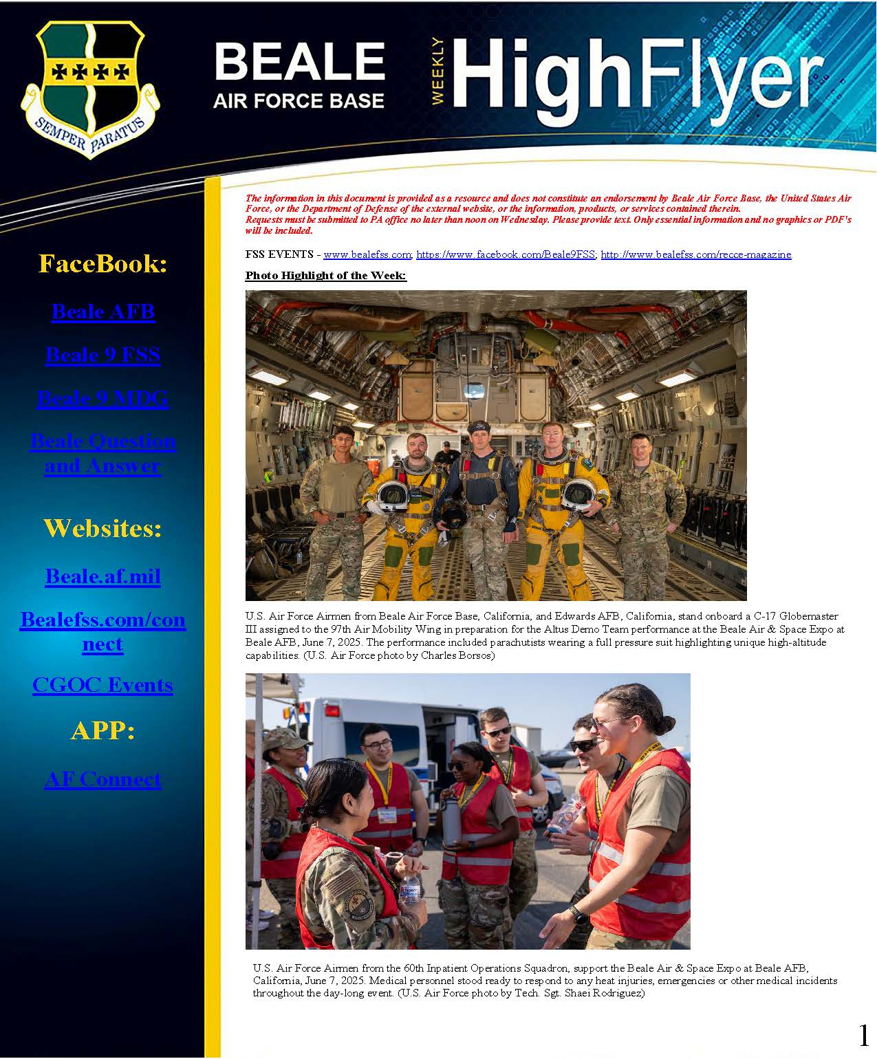 Beale Air Force Base > Home