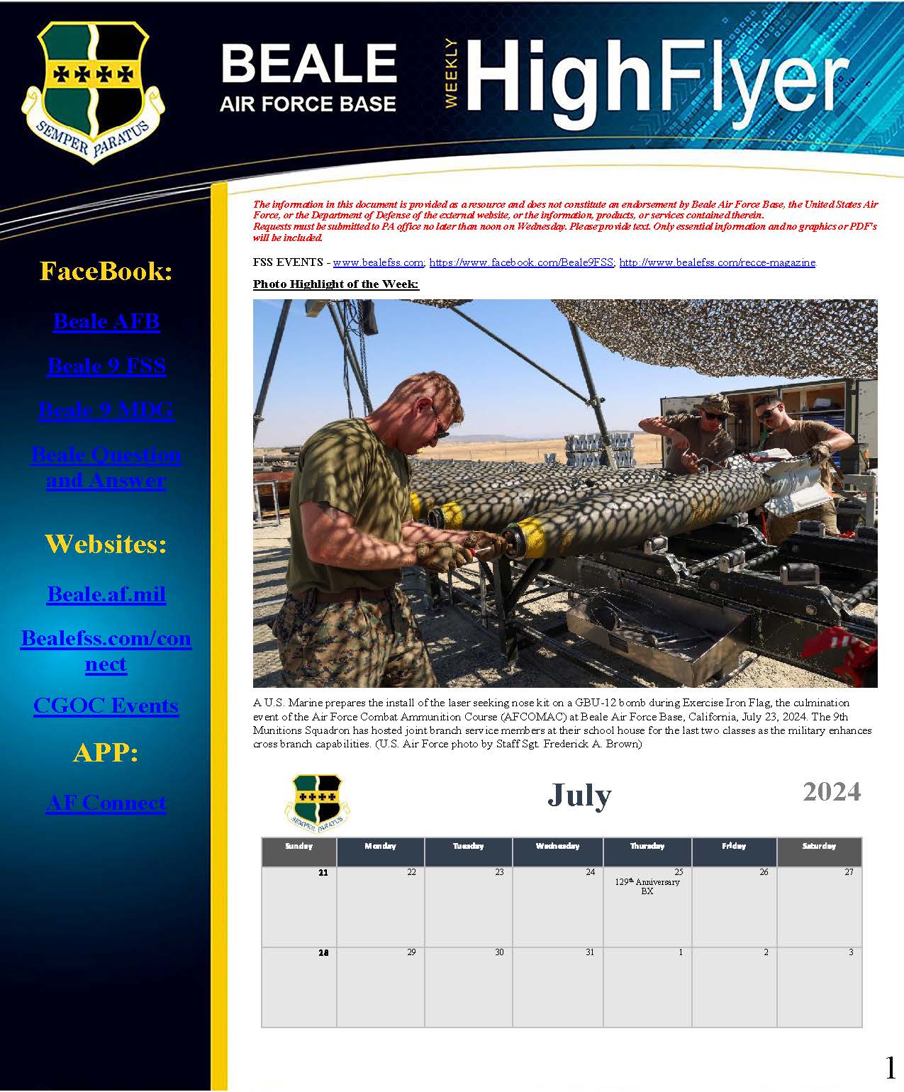 Beale Air Force Base > Home